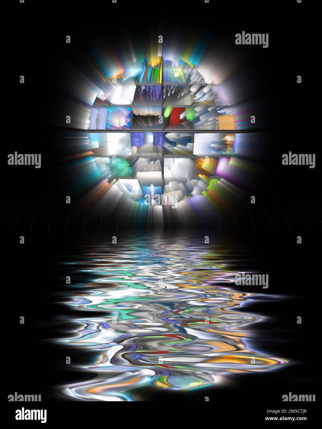 Multiple reflections computer hi-res stock photography and images - Alamy