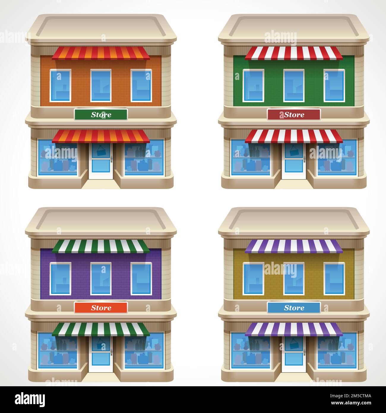 Store icon in different colors Stock Vector Image & Art - Alamy