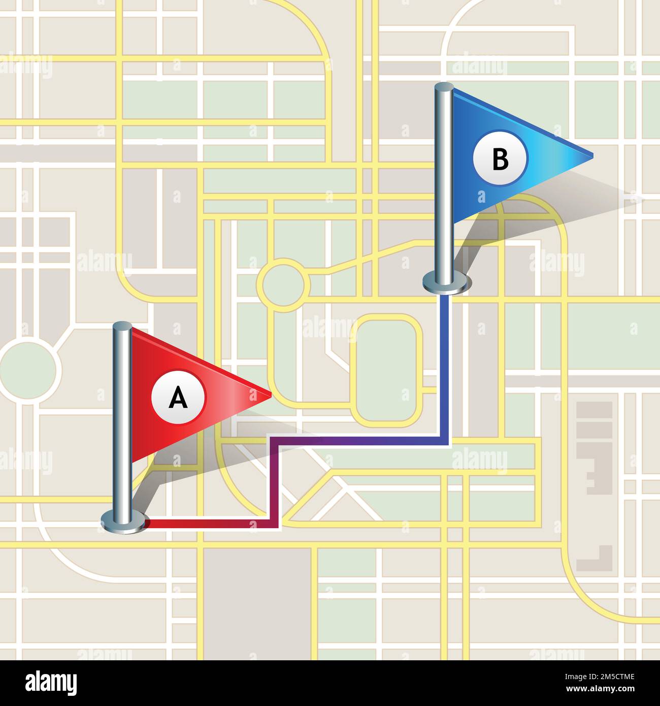 Map markers tourism hi-res stock photography and images - Alamy