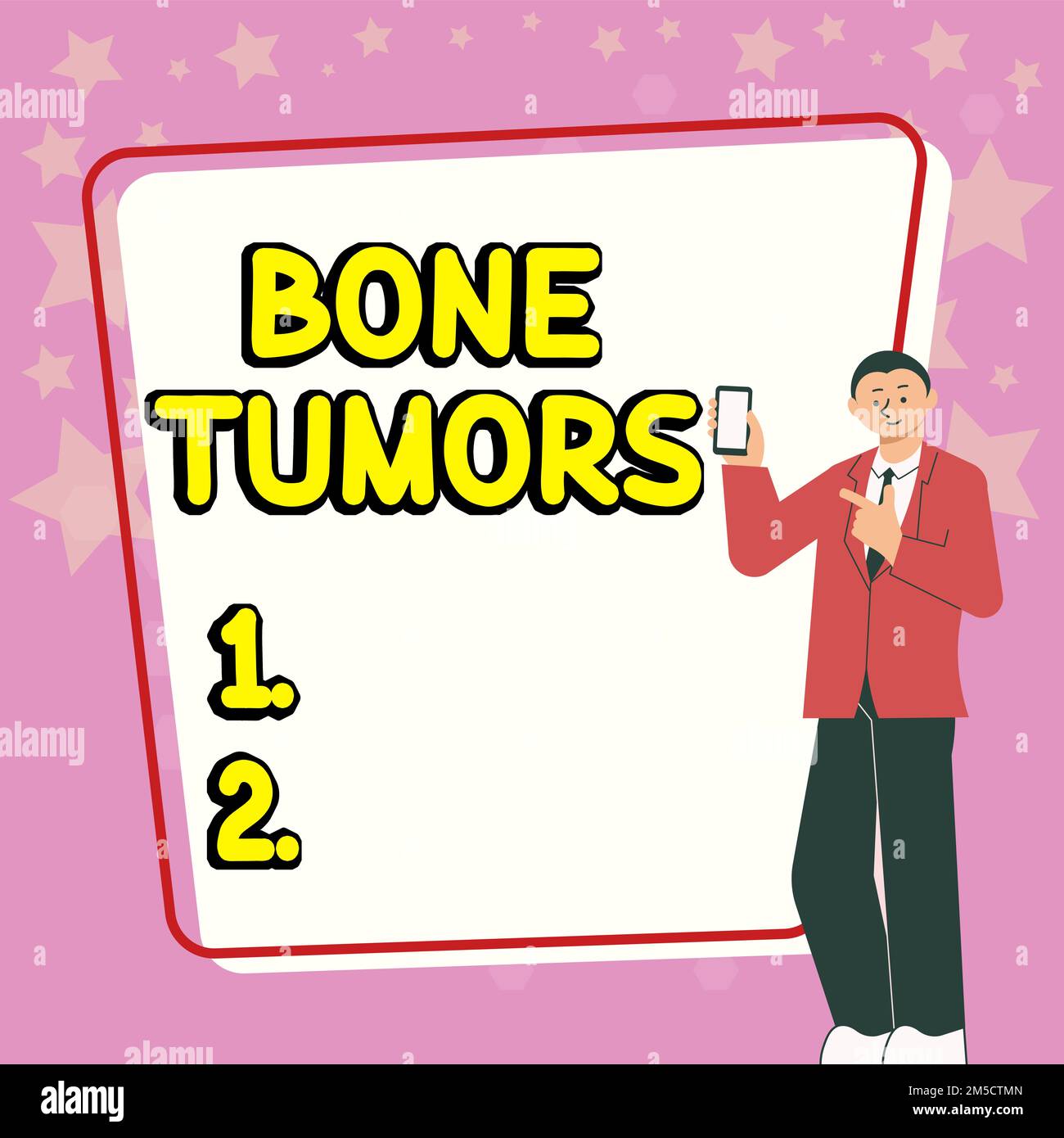 Text caption presenting Bone Tumors. Internet Concept can be either ...