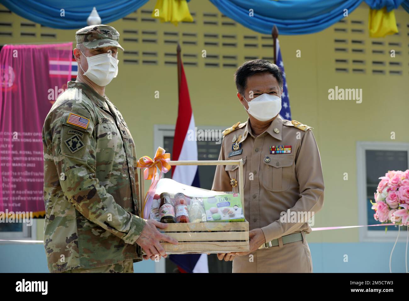 U.S. Army Col. Eric Dennis (left), the Ordinance Enlisted Branch Chief ...