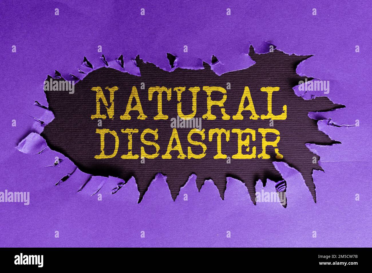 Hand writing sign Natural Disaster. Conceptual photo occurring in the ...