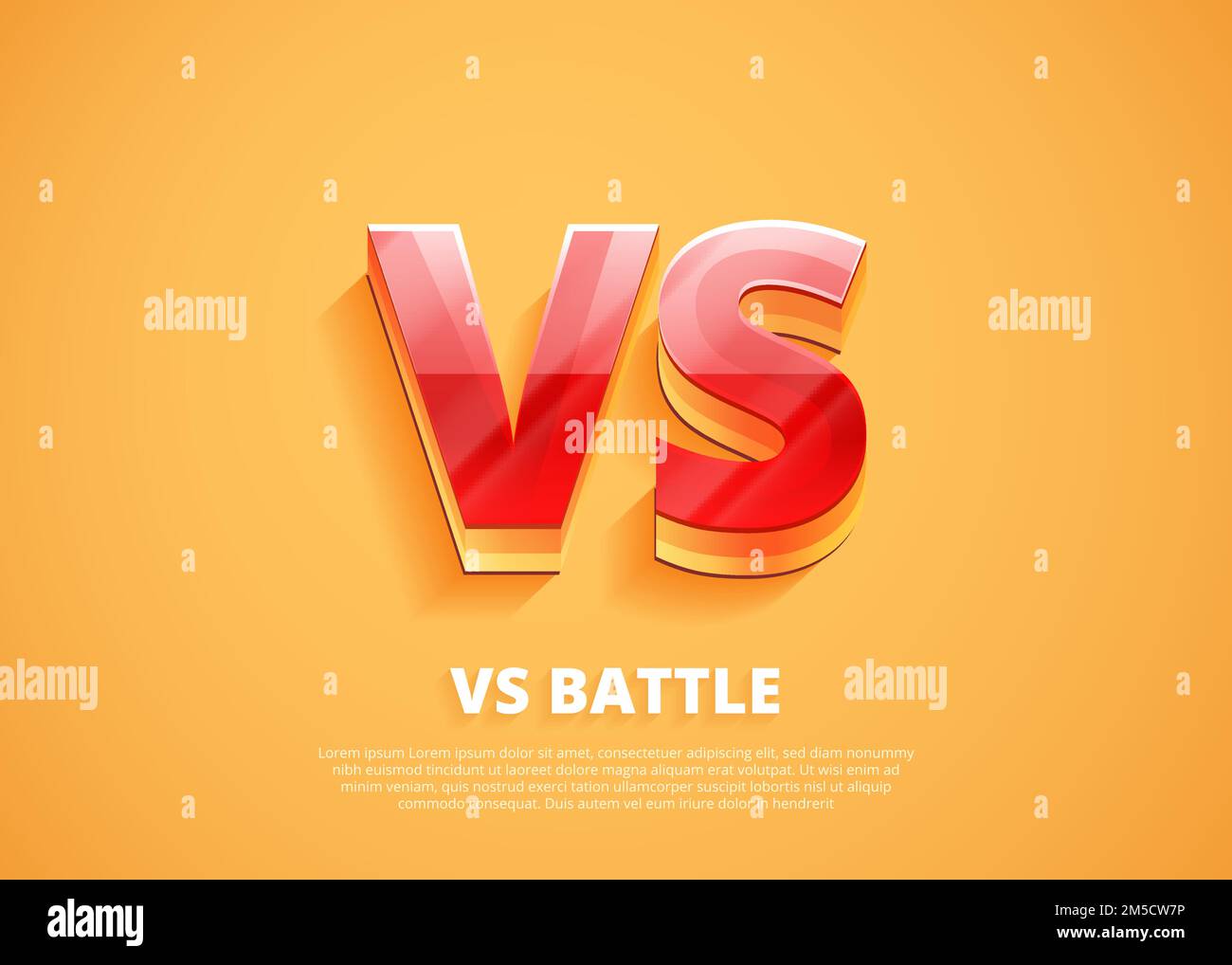 Versus logo vs letters for sports and fight competition. Battle vs ...