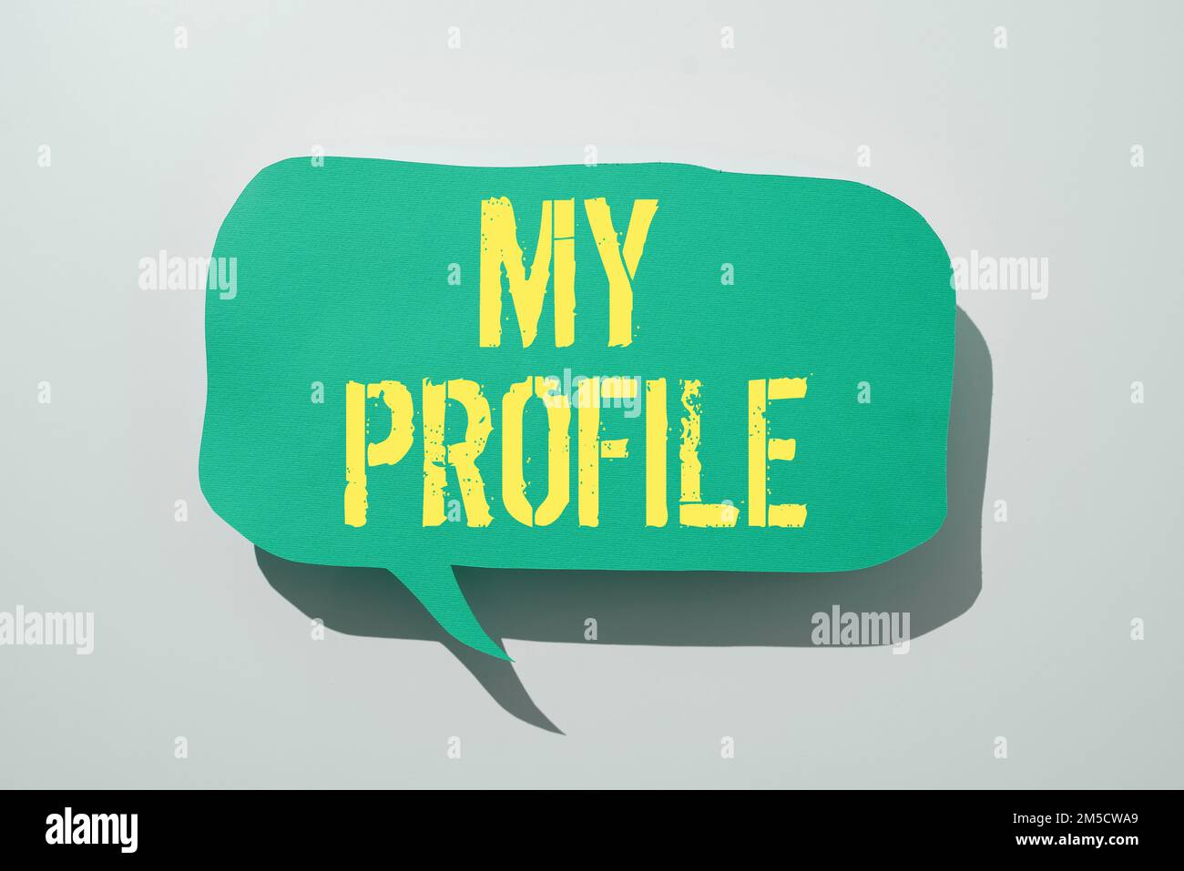 Sign displaying My Profile. Business idea record of your personal ...