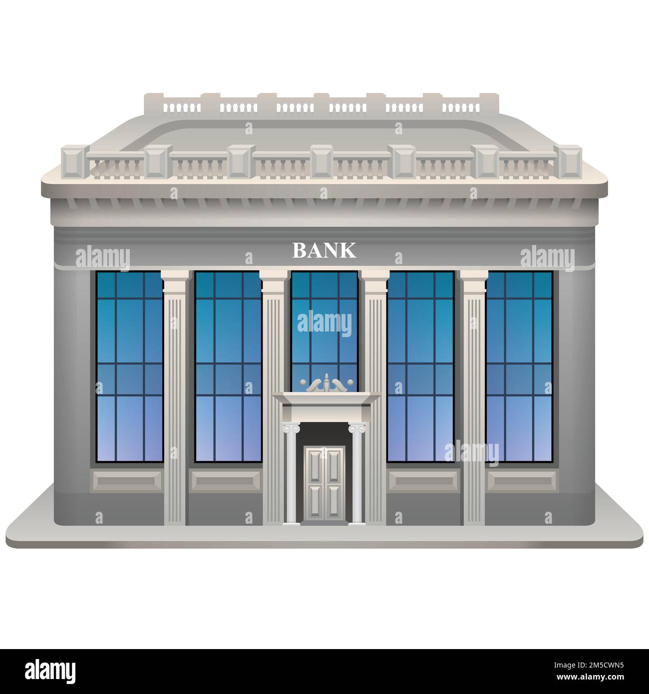 Bank building. Vector illustration. Eps 10 Stock Vector Image & Art - Alamy