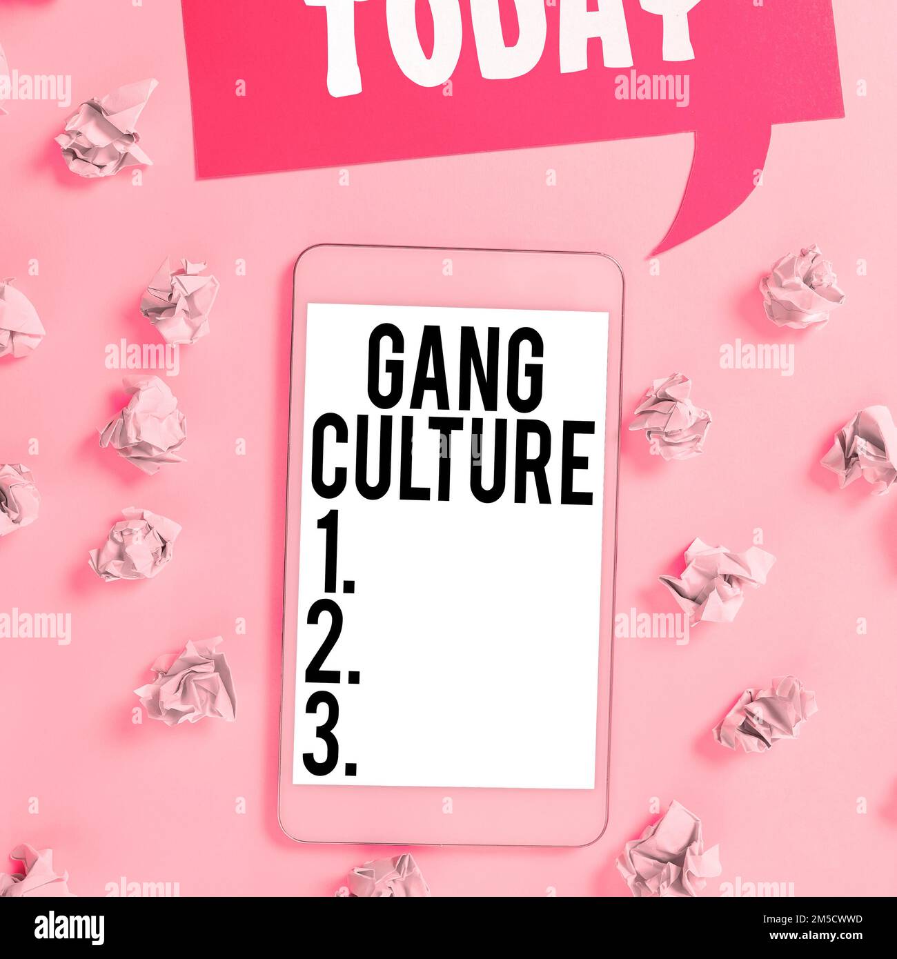 Text caption presenting Gang Culture. Business showcase particular ...