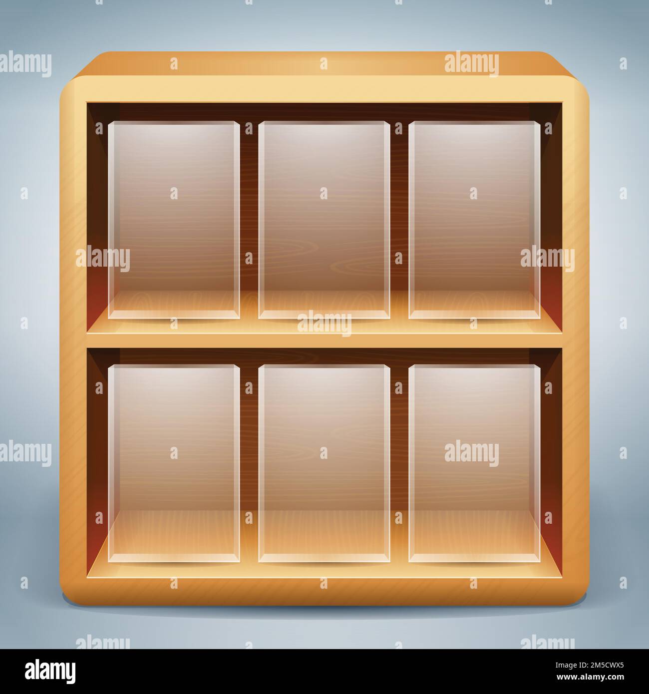 Wooden shelves vector vectors hi-res stock photography and images - Alamy