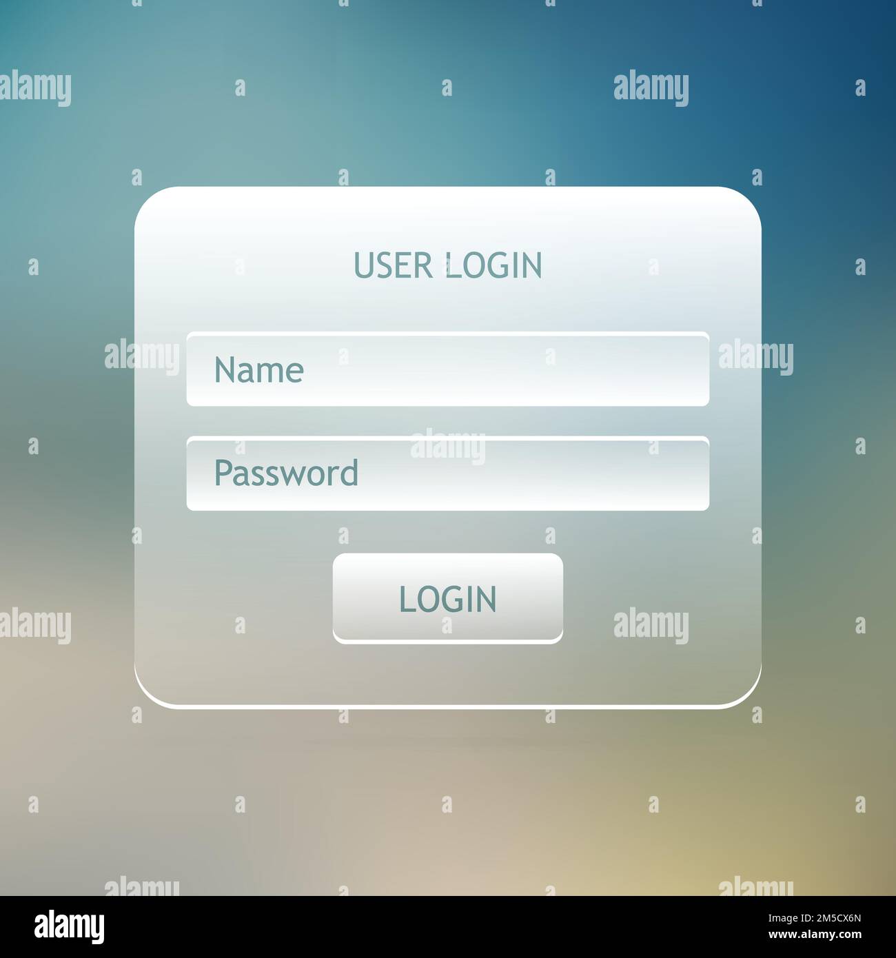 Login form page. Vector illustration. Eps 10 Stock Vector Image & Art ...
