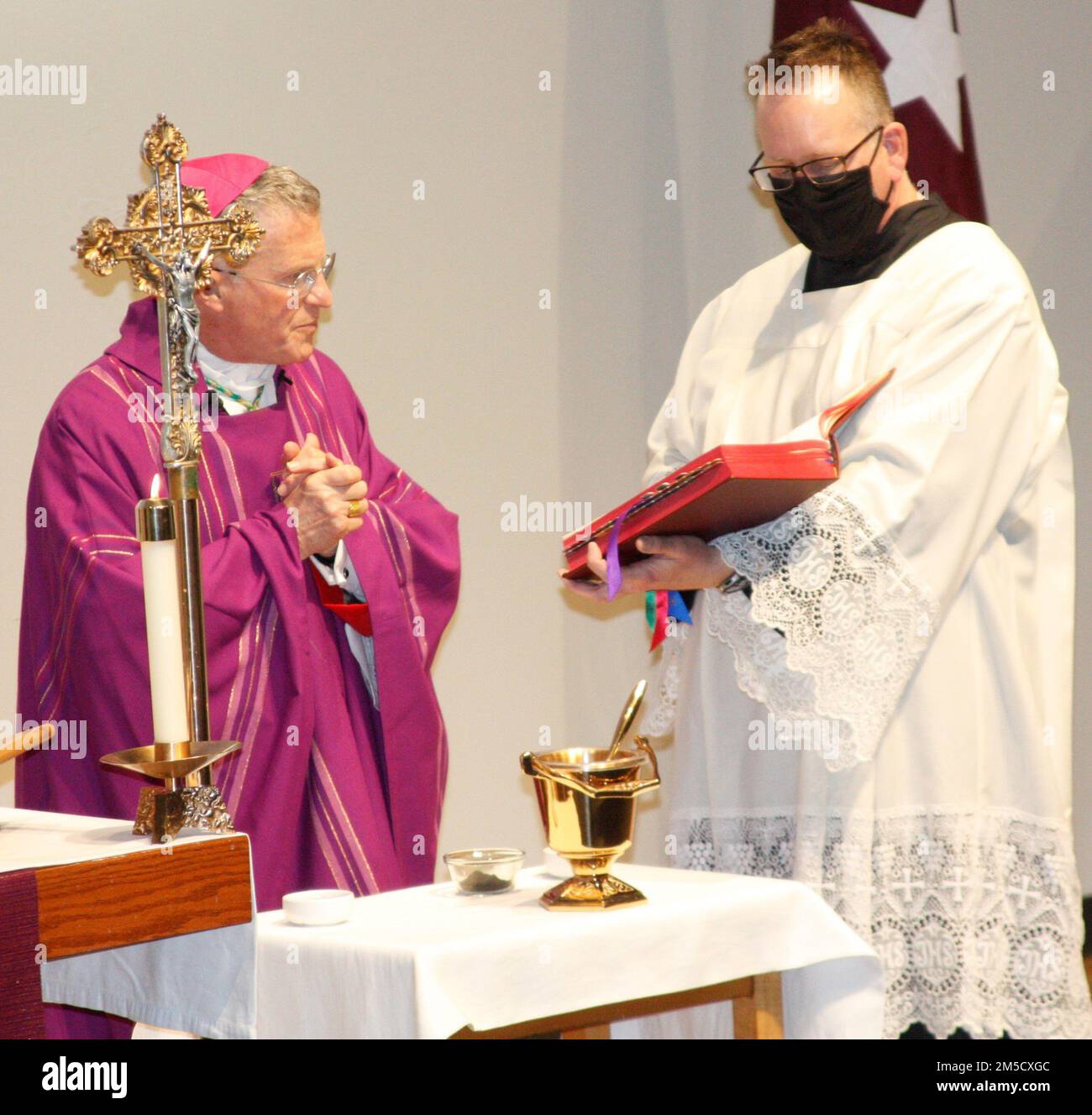 Archbishop of the Military Services USA Timothy Broglio blesses the ...