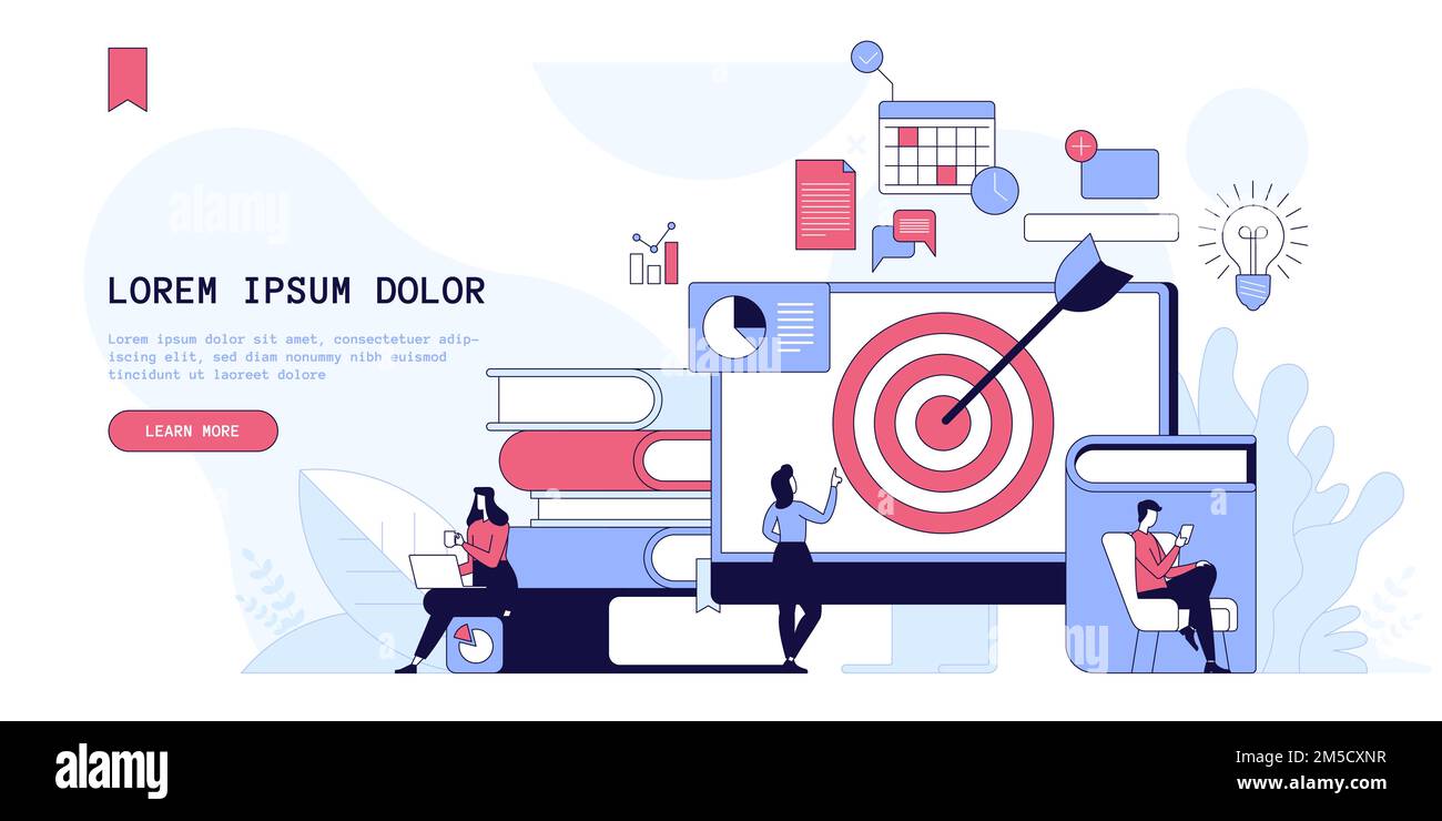 Digital marketing campaign landing page template. Social media ...