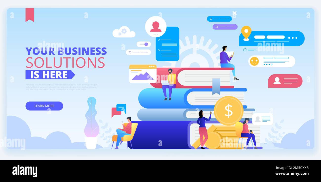 SEO courses, e business landing page template. Internet school, e ...