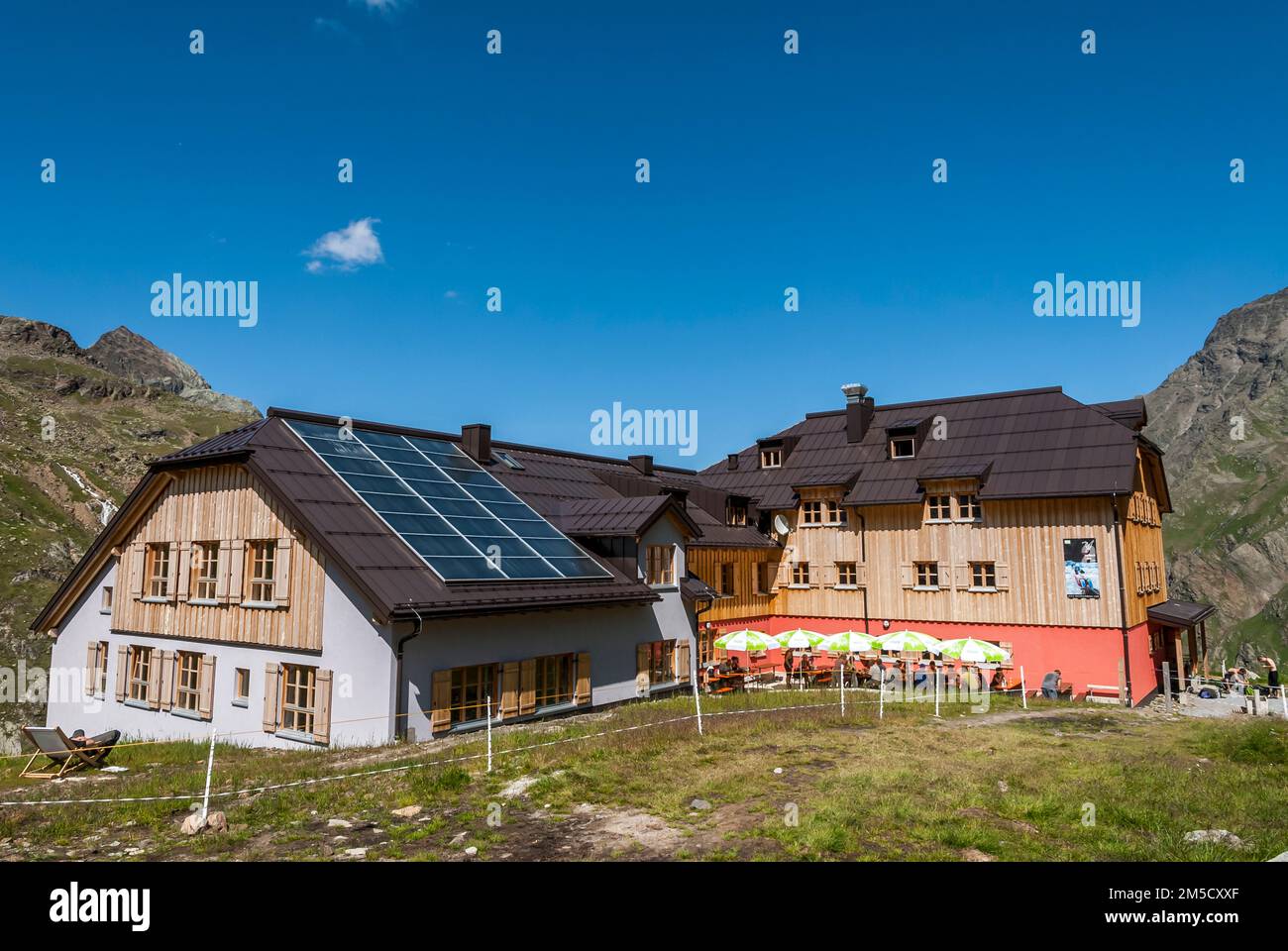 The image is of the German Alpine Club DAV Sektion Frankfurt owned ...