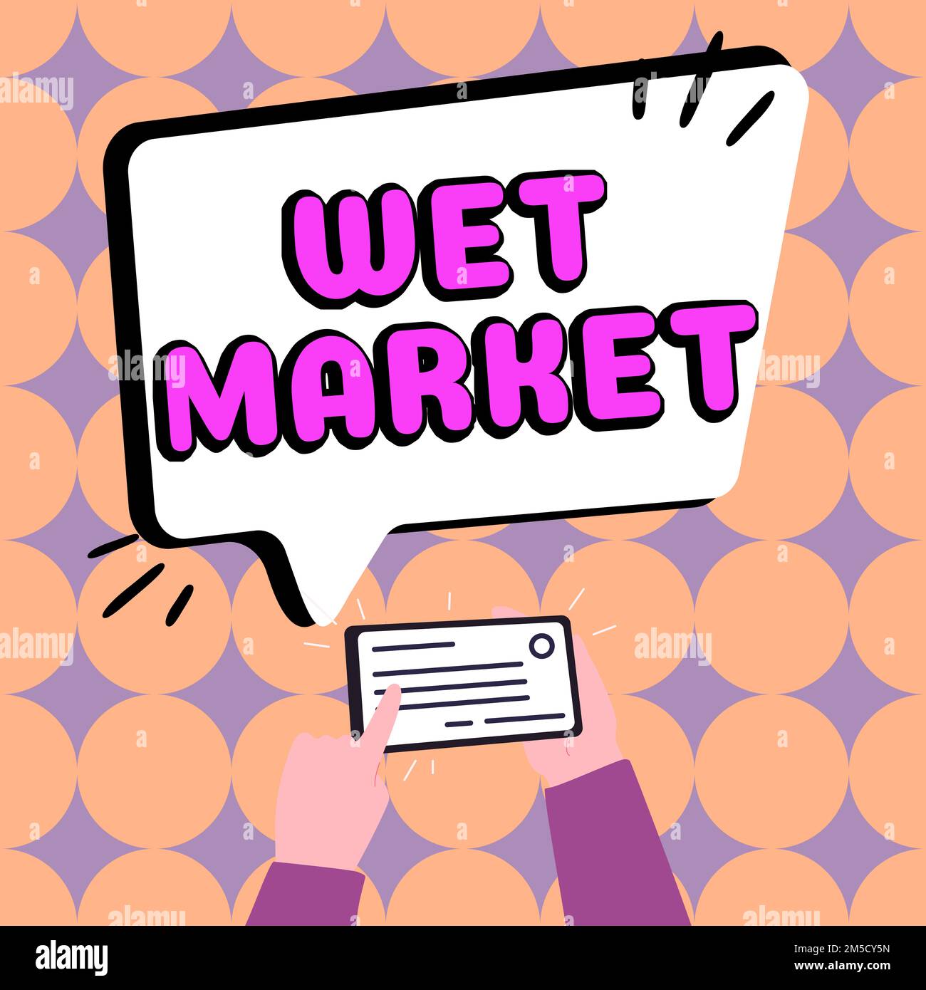 Writing displaying text Wet Market. Conceptual photo market selling ...