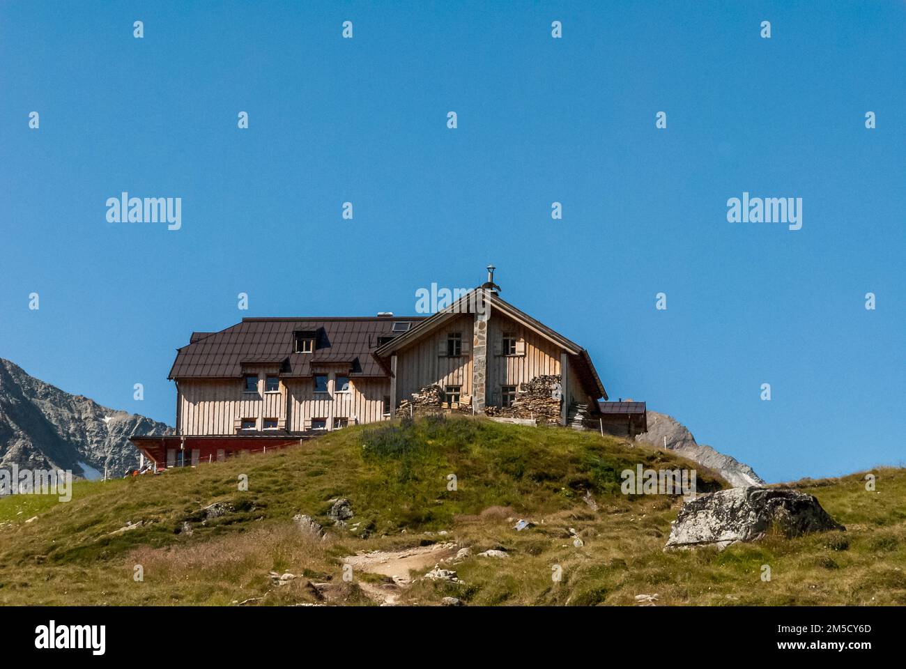 The image is of the German Alpine Club DAV Sektion Frankfurt owned ...