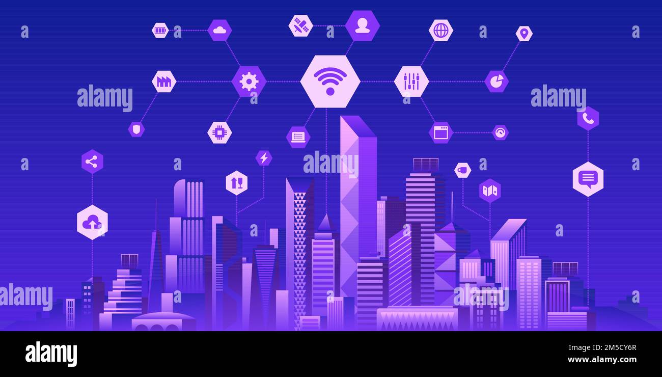 Smart grid vector vectors hi-res stock photography and images - Alamy