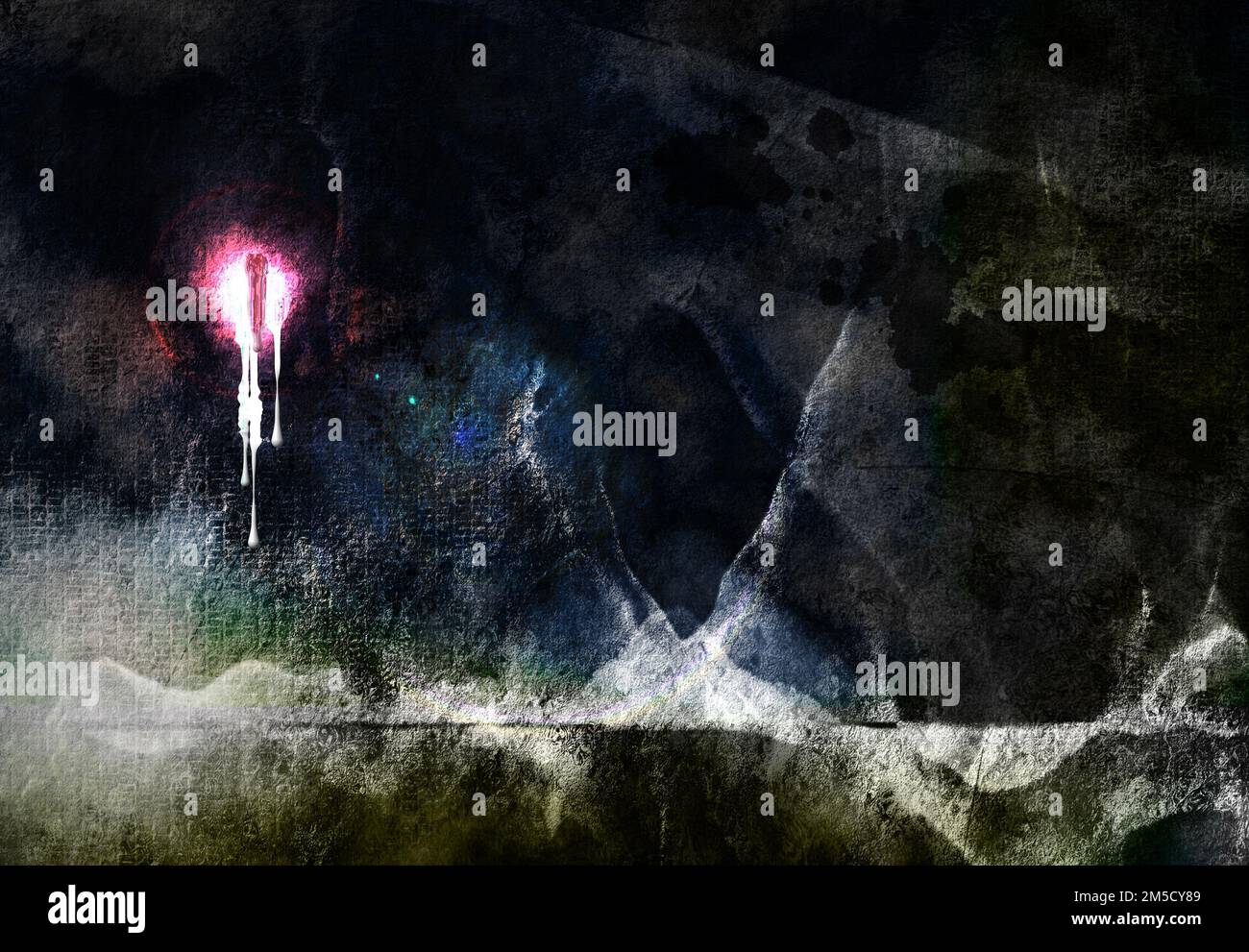 Melting light. Abstract art. 3D rendering Stock Photo - Alamy