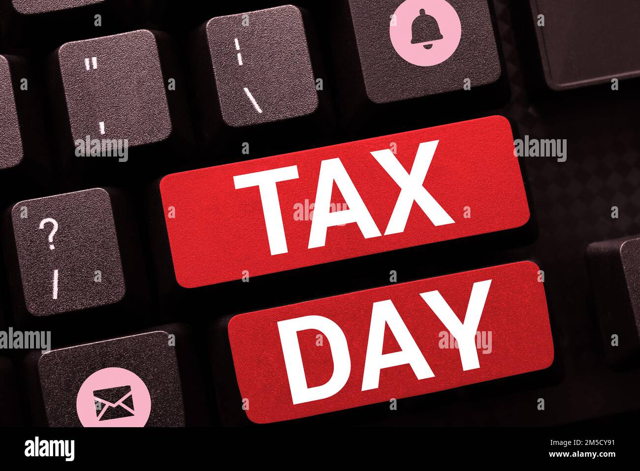 Text caption presenting Tax Day. Business idea colloquial term for time ...