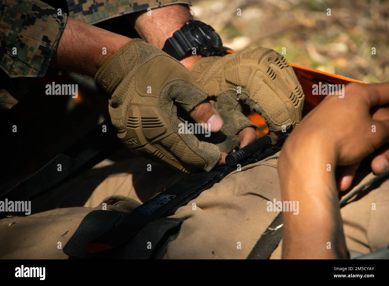U.S. Navy Hospital Corpsman 3rd Class Jordan Kowitz with Weapons ...