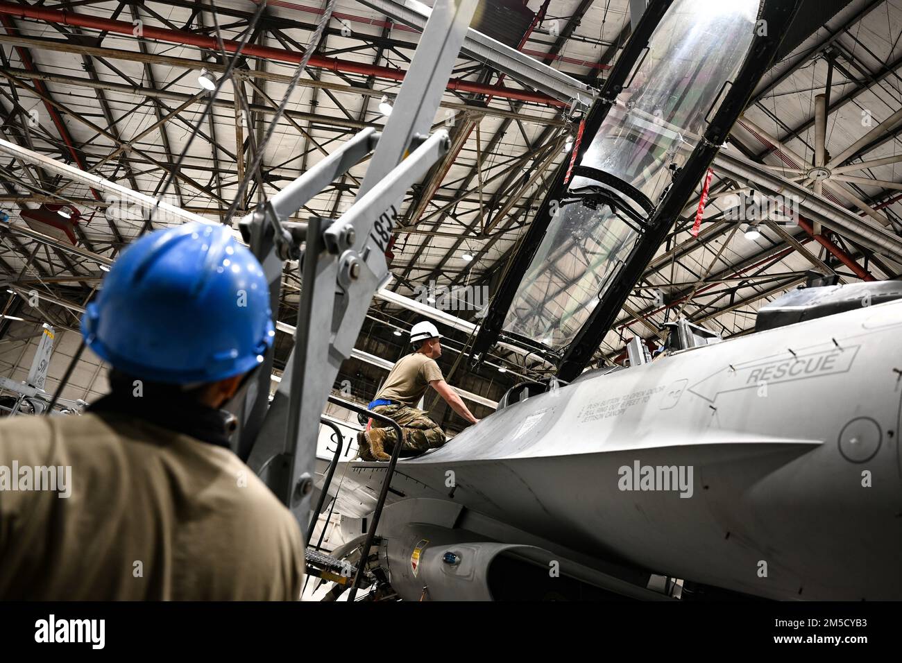 20th Component Maintenance Squadron egress Airmen perform an ejection ...