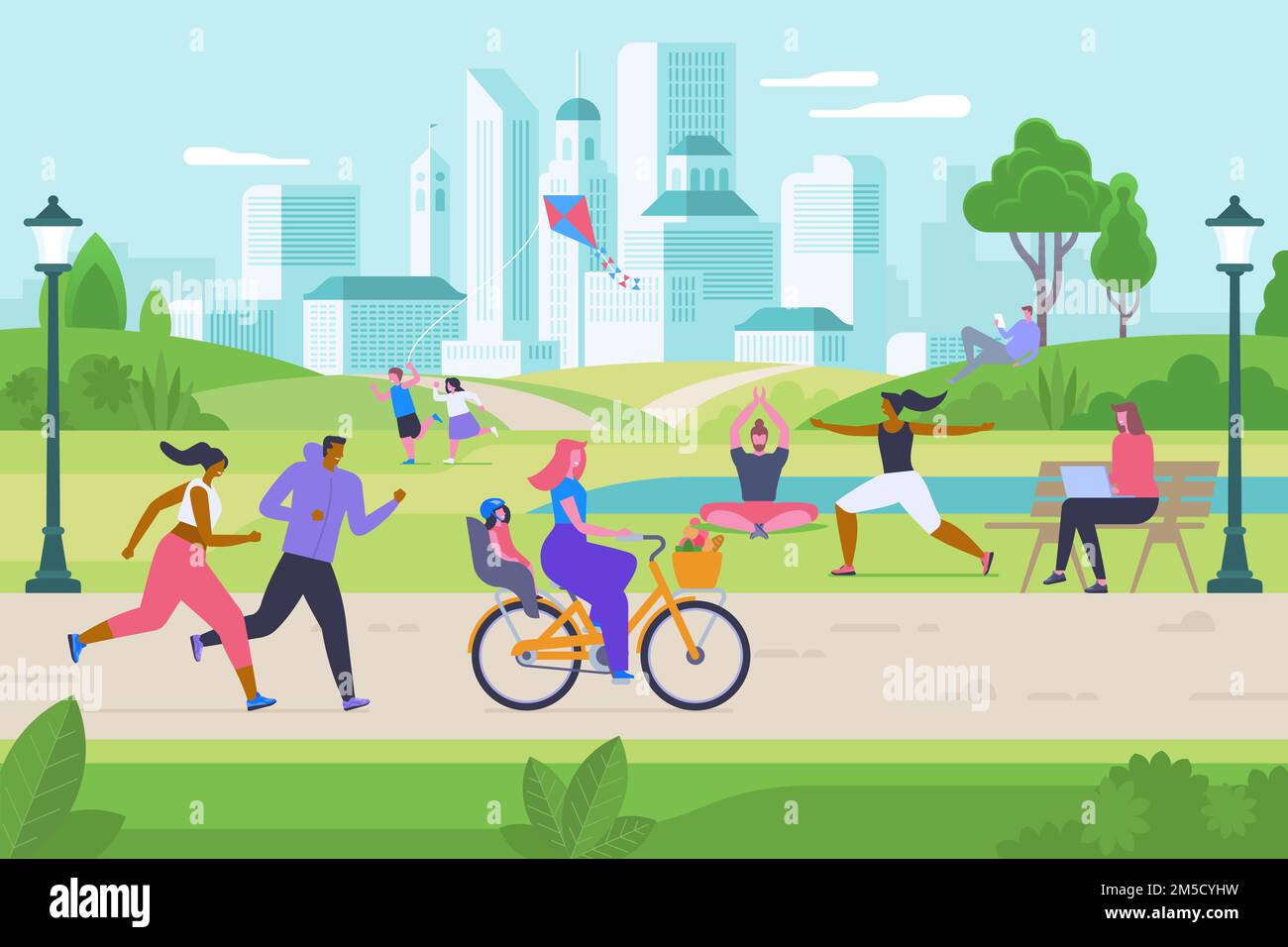 Outdoor Activities Cartoon