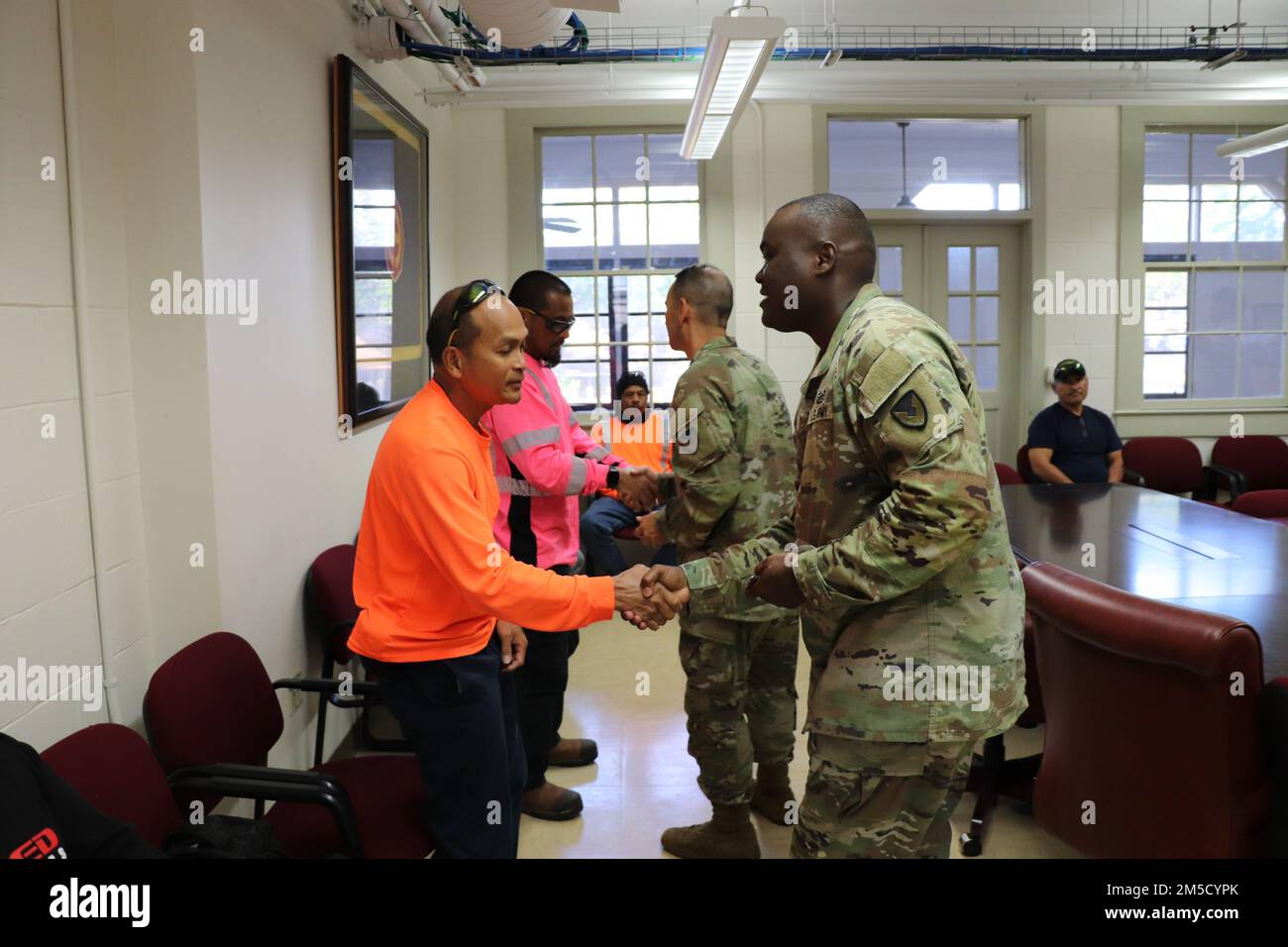 Garrison Commander Col. Dan Misigoy and Command Sgt. Maj. Mike Oliver ...