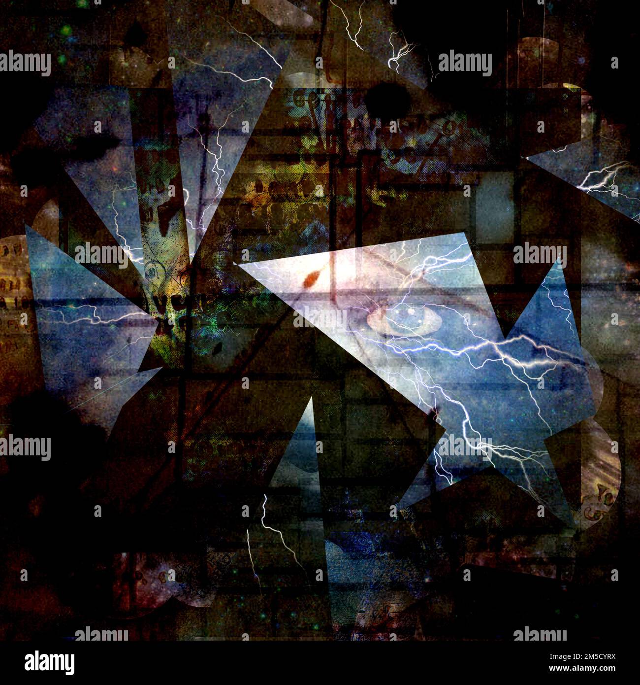 Surreal art. Shards of reality. 3D rendering Stock Photo - Alamy