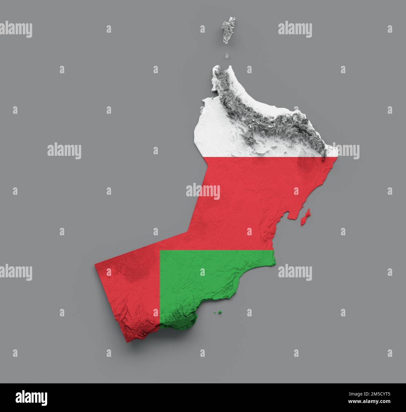 Oman shaded flag hi-res stock photography and images - Alamy