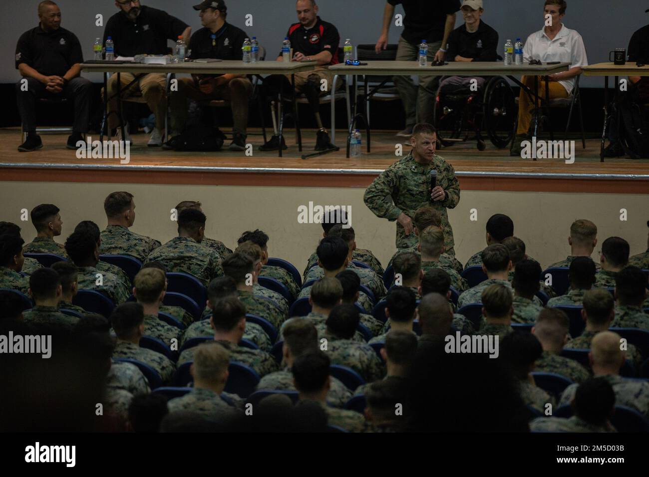 U.S. Marine Corps Col. David Hart, commanding officer, 7th Marine Regiment, 1st Marine Division ...