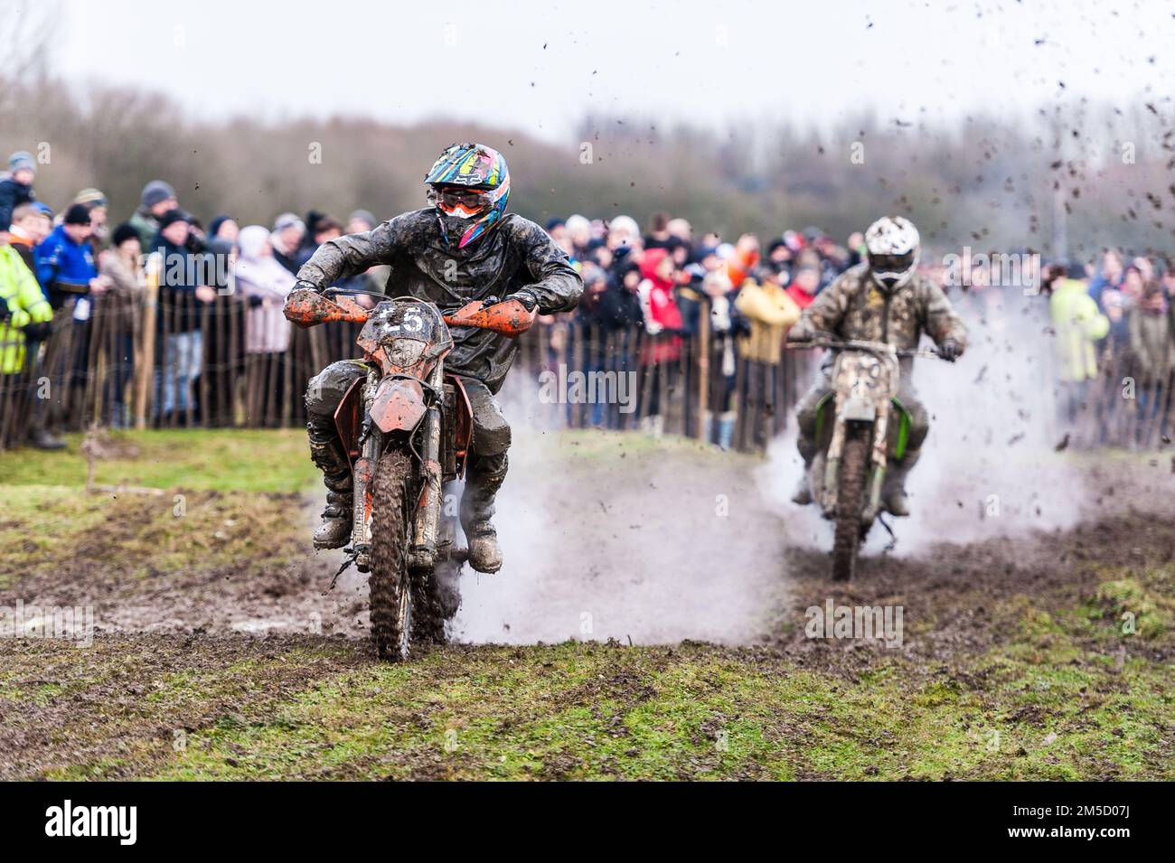 Competitors at the Wild and Wooly motocross scramble relishing in the ...
