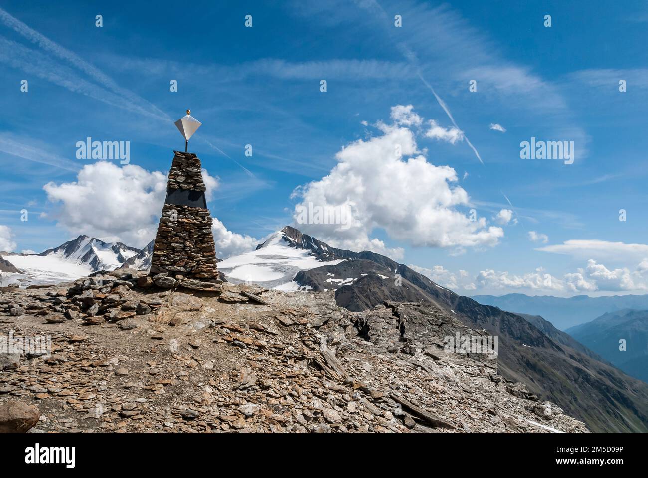 The image is of the memorial to Oetzi The Ice-Man who was found frozen ...