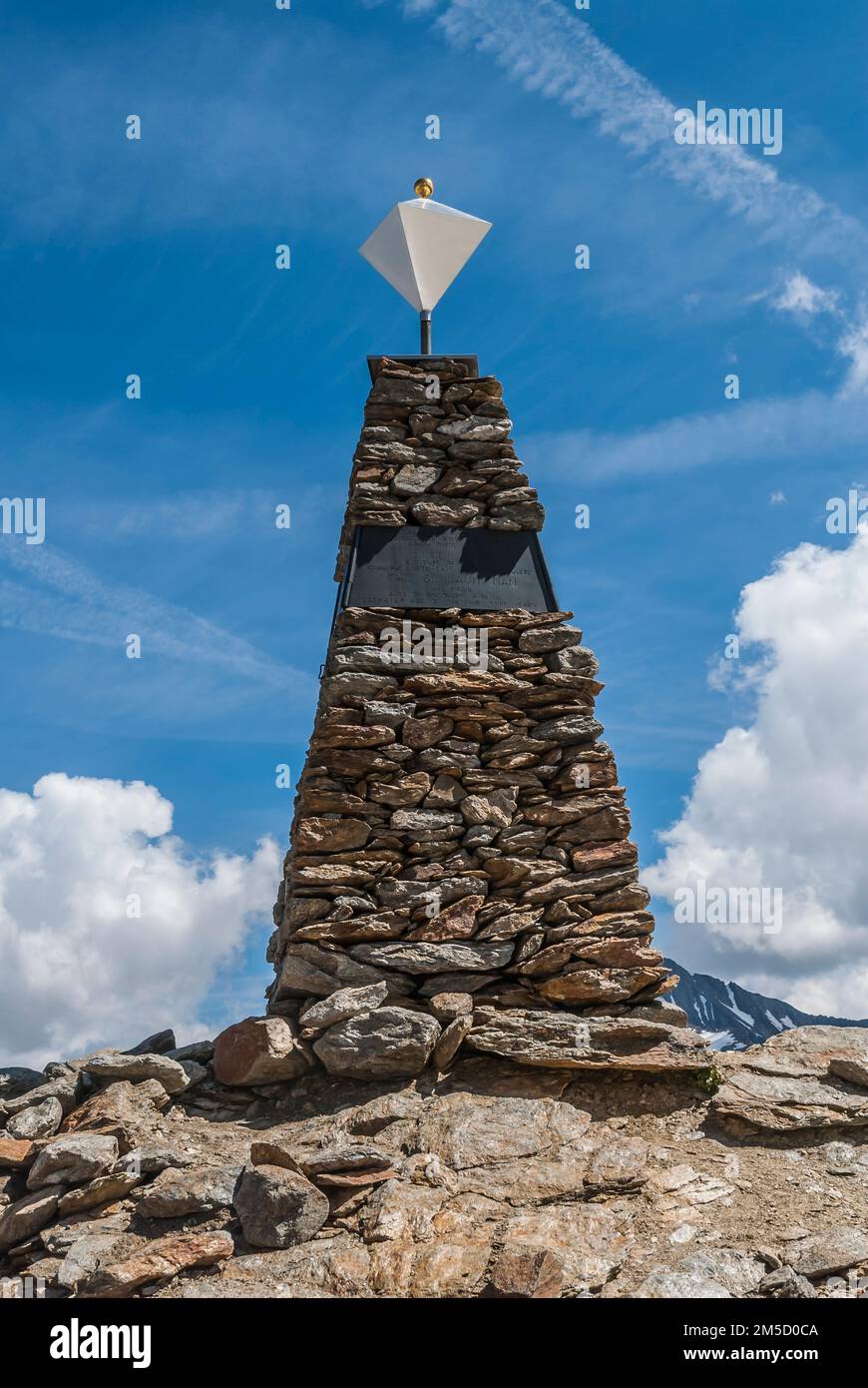 The image is of the memorial to Oetzi The Ice-Man who was found frozen ...