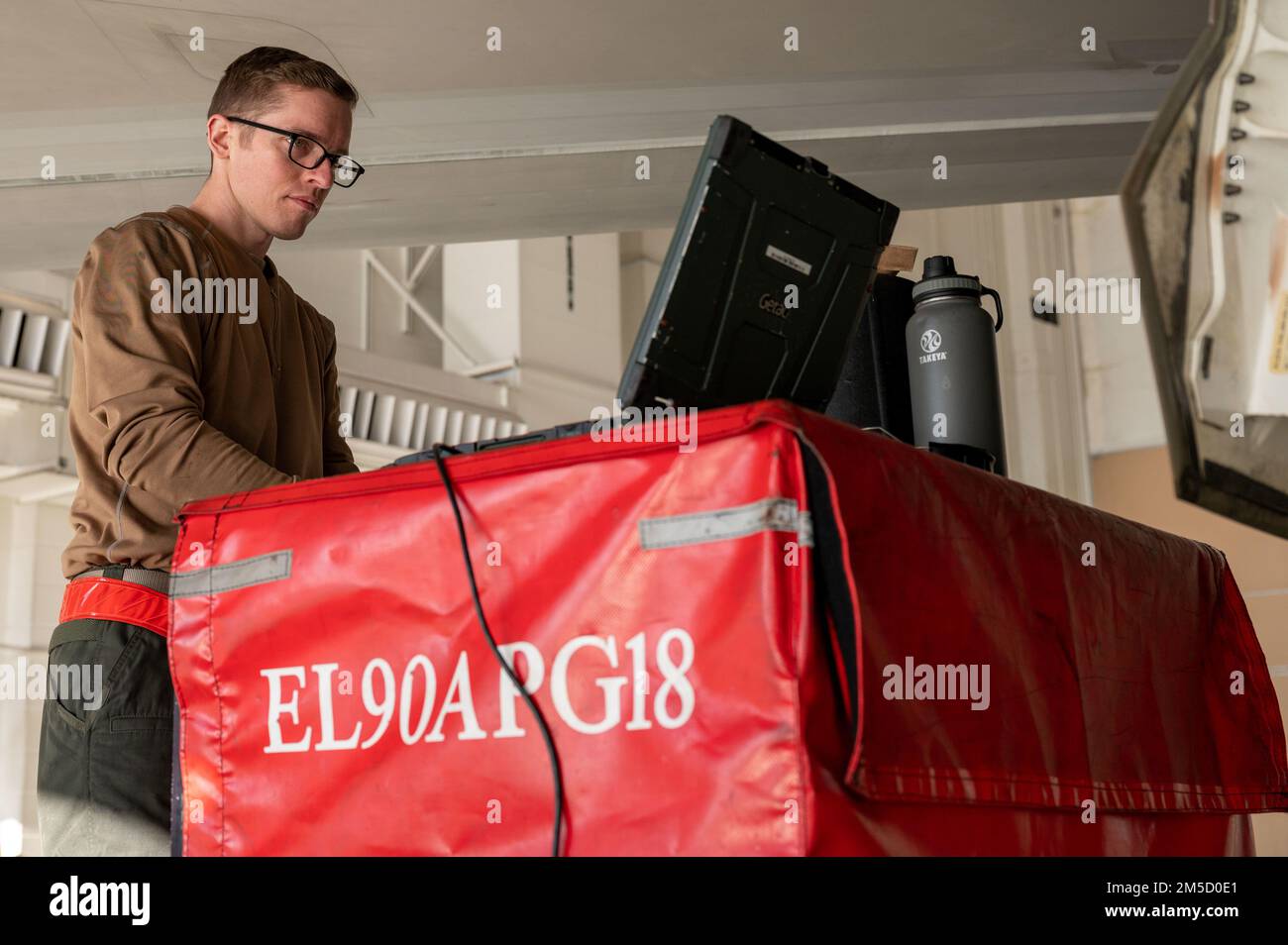 U.S. Air Force Tech. Sgt. Zachary Walters, a 90th Aircraft Maintenance ...