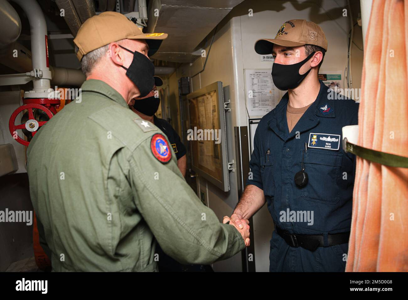 220303-N-TT059-2079 GUAM (Mar. 3, 2022) Rear Adm. J.T. Anderson, commander, Carrier Strike Group ...