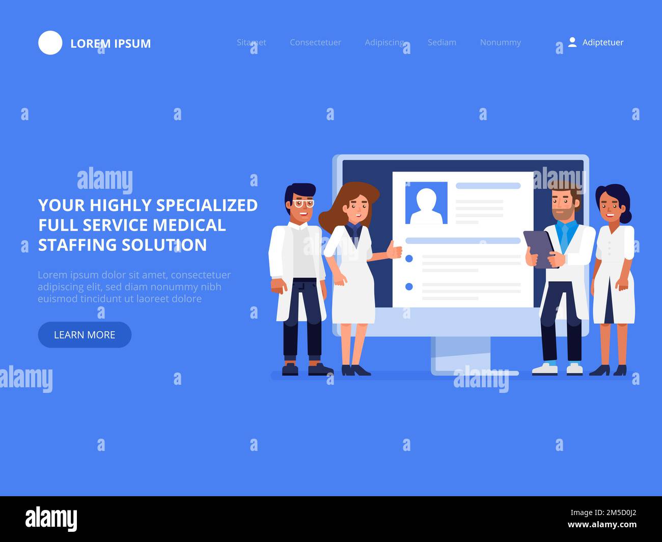 Healthcare staffing Stock Vector Images - Alamy