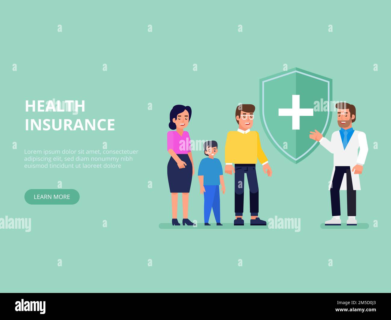 Medical, health and life insurance concept. Insurance agent with ...