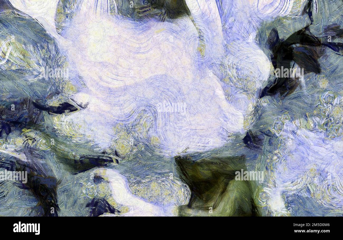 Painting on canvas. Abstract background in pastel colors. 3D rendering ...