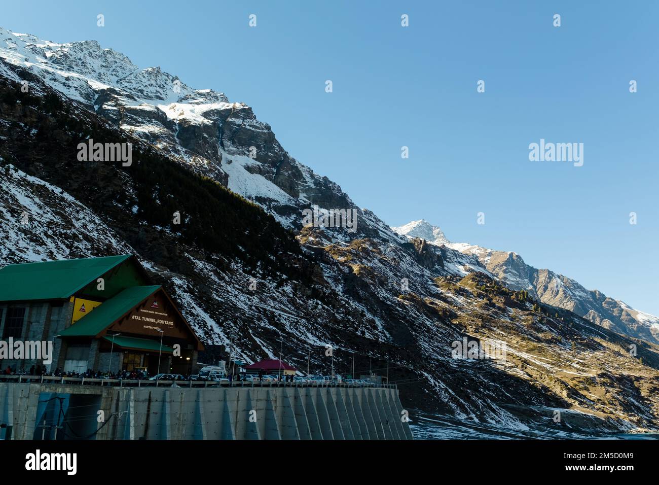 The iconic Atal Tunnel is an engineering marvel in the Himalayas Stock ...