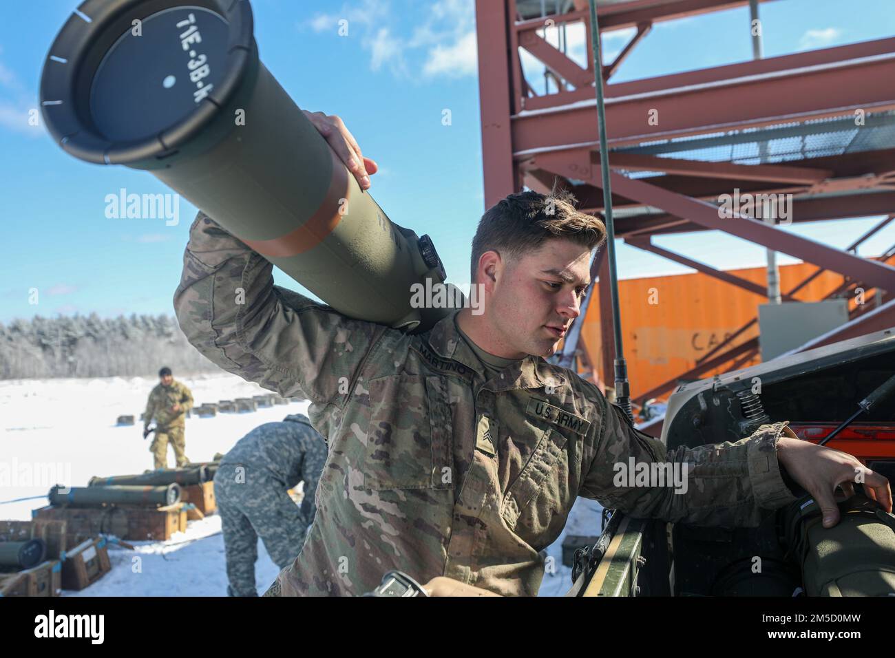 A Soldier from the 1st Battalion, 87th Infantry Regiment, 1st Brigade ...
