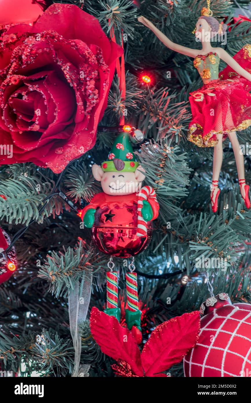 Christmas tree decorations history and symbolism hi-res stock ...
