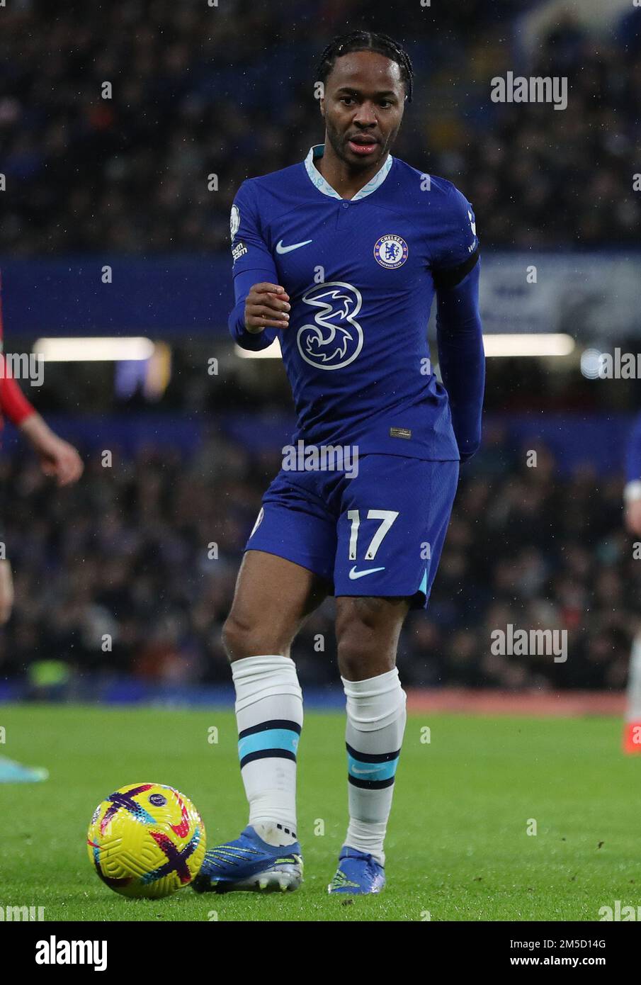 London, England, 27th December 2022. Raheem Sterling of Chelsea during ...