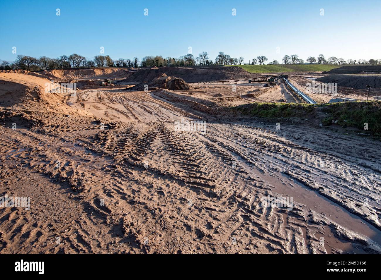 The changing face of Arclid Sand Quarry (near Sandbach) as at Christmas ...