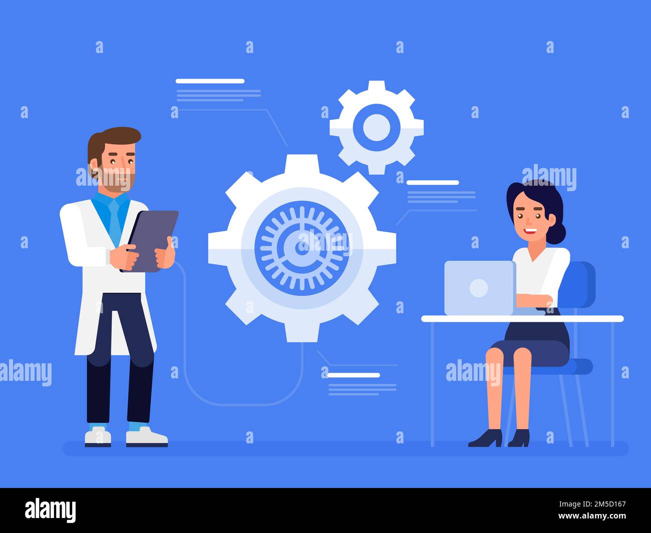 Medical device design and development. Science concept. Idea of ...