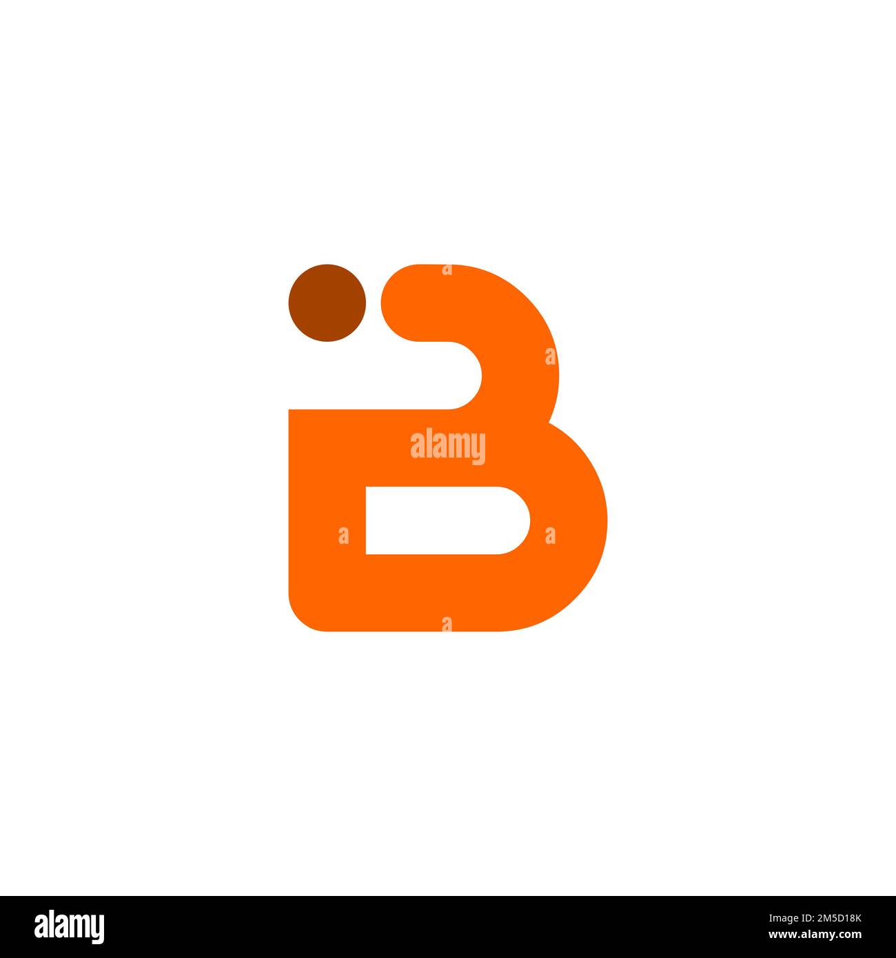 A vector of a creative orange "B" initial logo Stock Vector Image & Art - Alamy