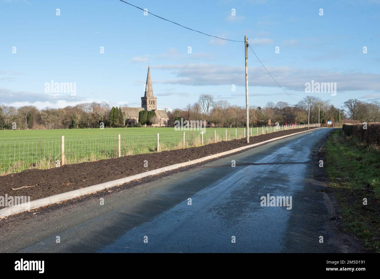 The controversial verge in Church Lane Sandbach where local authority ...