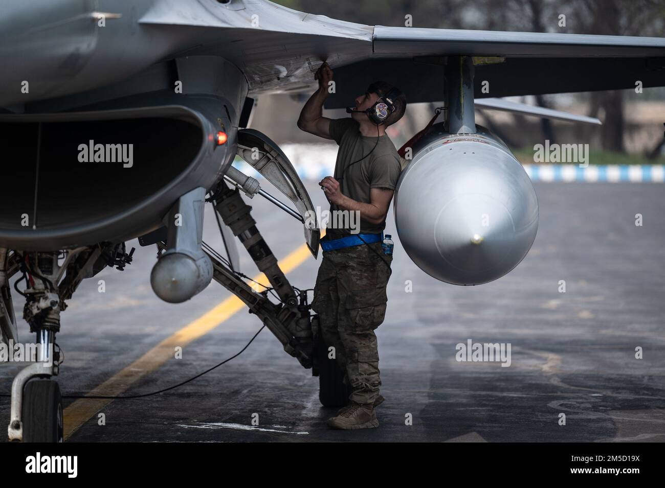 Tech. Sgt. Andrew Burke, 55th Expeditionary Fighter Generation Squadron ...