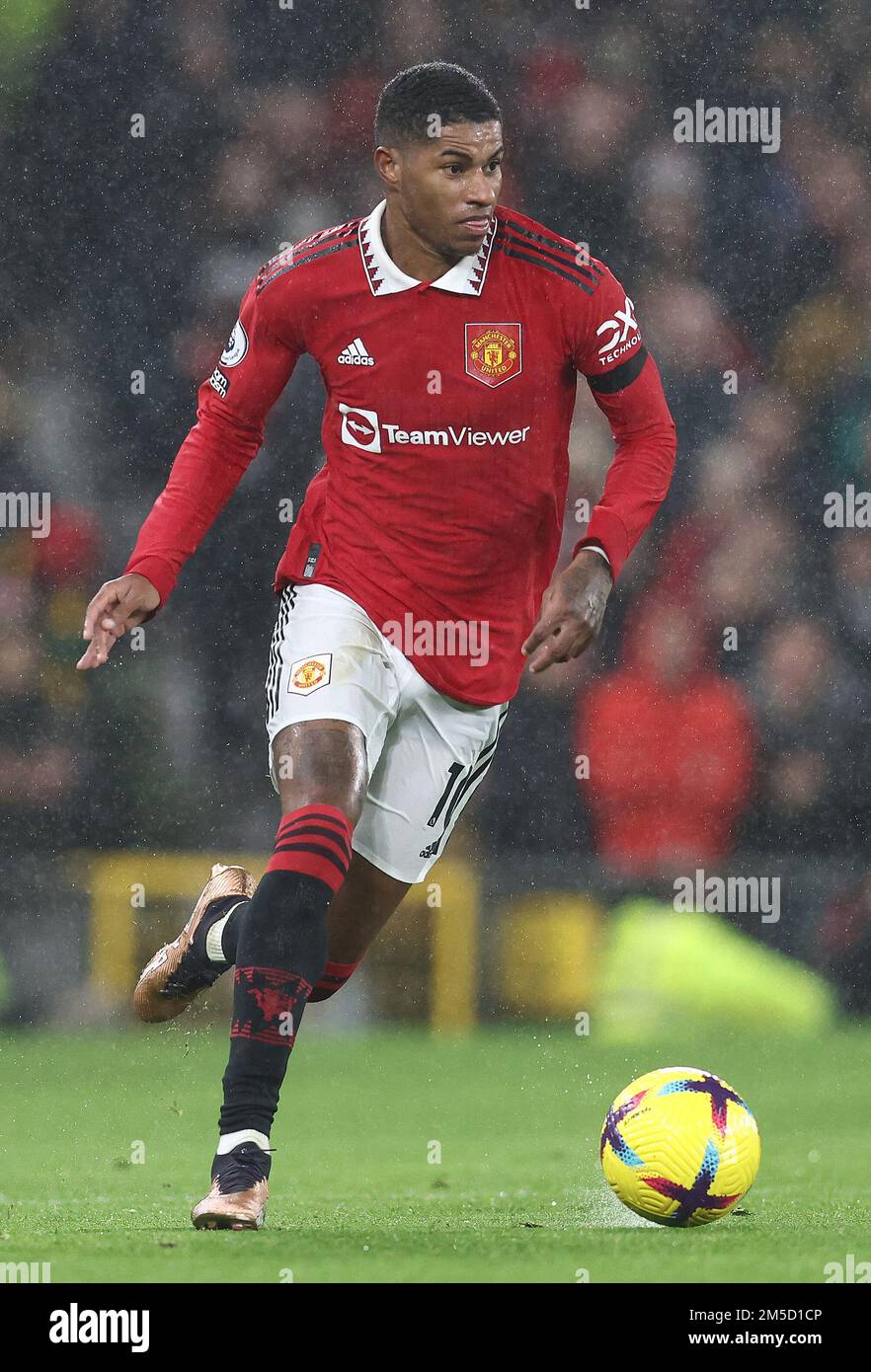 Manchester, England, 27th December 2022. Marcus Rashford of Manchester ...