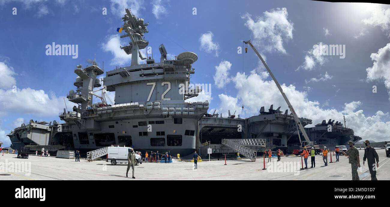 NAVAL BASE GUAM (March 2, 2022) - Nimitz-class aircraft carrier USS ...