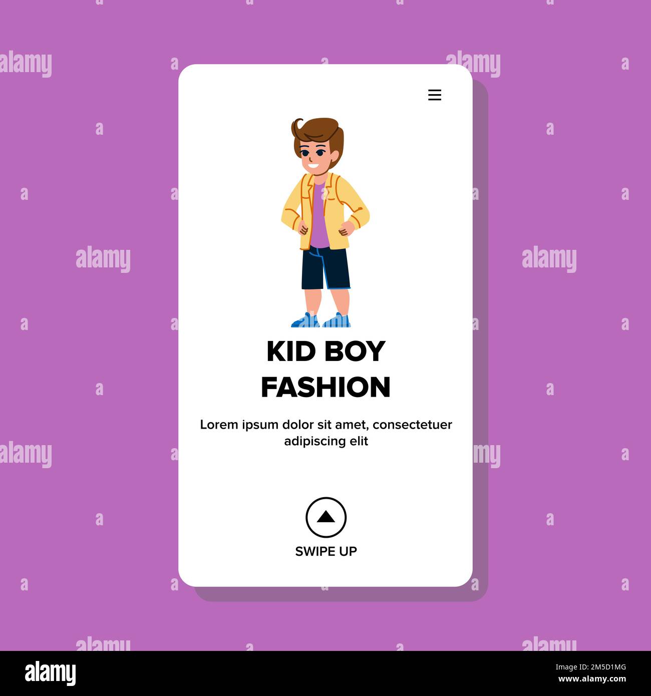 kid boy fashion vector Stock Vector Image & Art - Alamy