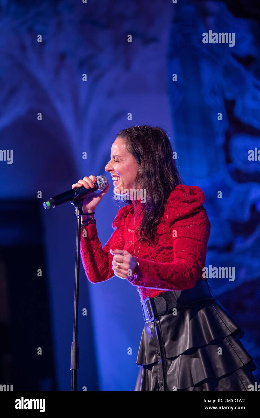 Barcelona, Spain. 2022.12.27. La Mari (de Chambao) singer perform on ...