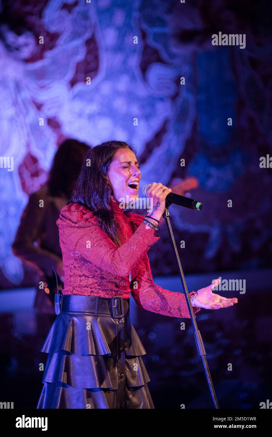Barcelona, Spain. 2022.12.27. La Mari (de Chambao) singer perform on ...